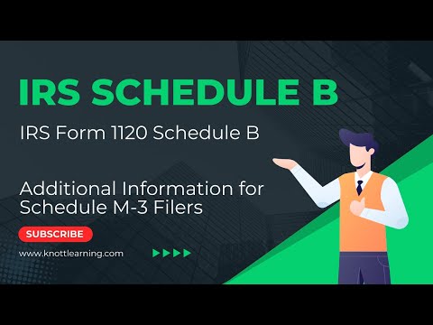 Form 1120 Schedule B - Additional Info For Schedule M-3 Filers