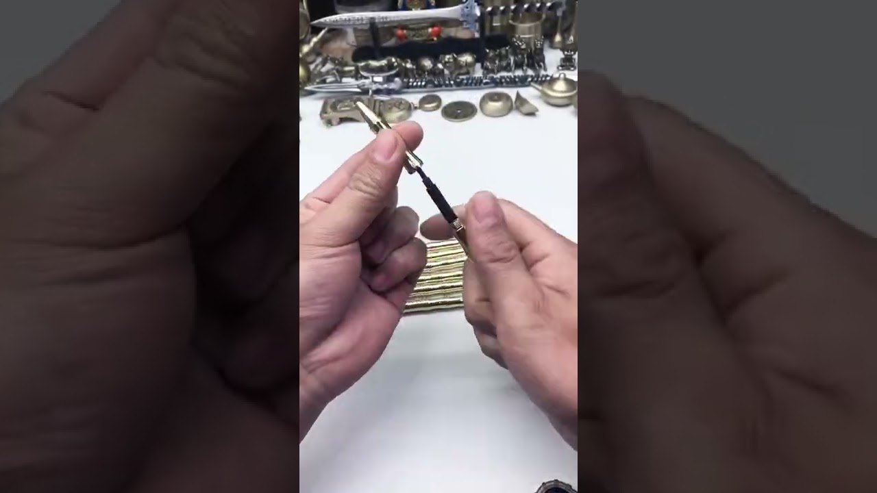 Brass Bamboo Ballpoint Pen #gadgets