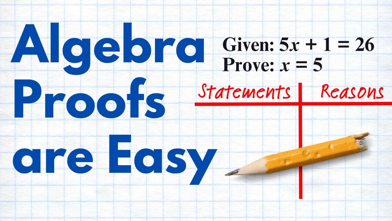 How to Write Algebraic Proofs | Full Lesson