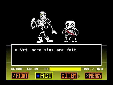 Disbelief Papyrus Full Fight (Undertale Fangame Unofficial)