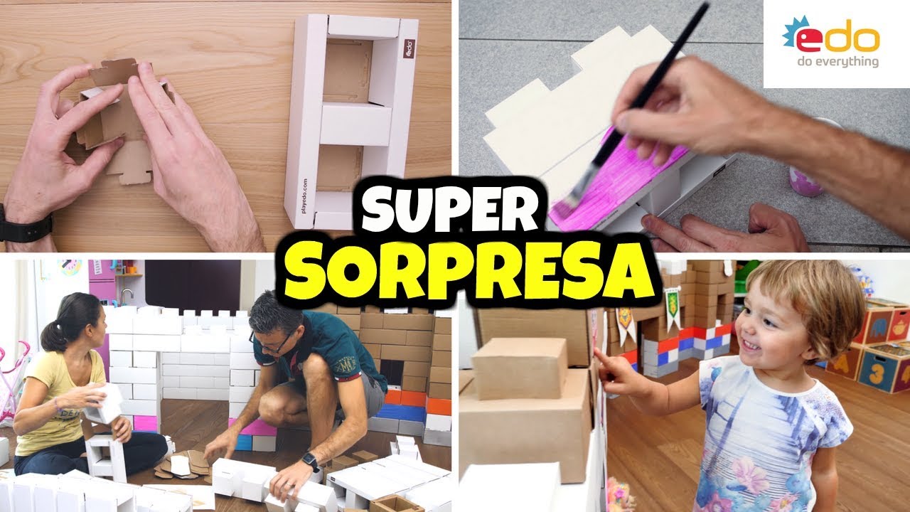 SORPRESA a Matilde e Nicolò con EDO: i SUPER MATTONCINI di cartone