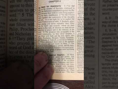 How to pronounce the deacons' names in Acts 6:5 (NAB)