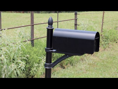 Unboxing Architectural Mailboxes Hamilton Post and Ironside Mailbox & Complete Installation