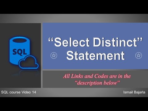 14 SQL Select Distinct Statement in MySQL
