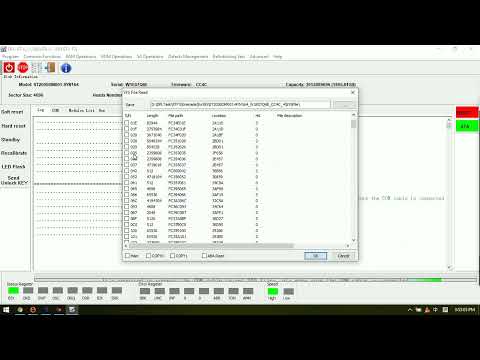 Seagate ST2000DM001 Busy HDD Firmware Backup