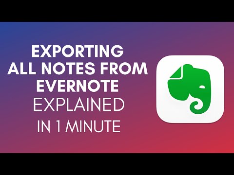 How To Export All Notes From Evernote (2025)