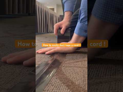 How to easily duct tape a cord ! #ducttape #how #howto #creative #extensioncord #tape #tips #tricks