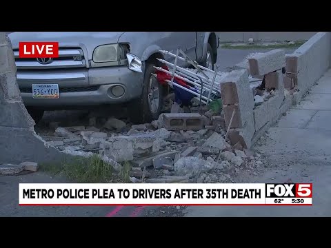 Metro police plead to drivers after 35th Las Vegas Valley traffic death of 2024