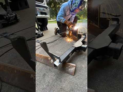 Ram 1500 Custom front hitch receiver #build #welding #trucks