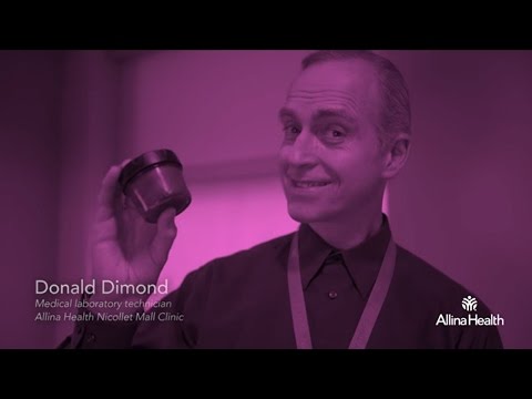 Donald Dimond, medical laboratory technician, Allina Health Nicollet Mall Clinic