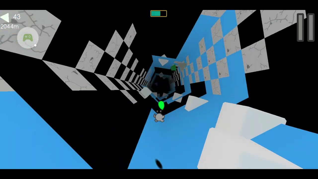 Run 3- Falling Grey Objects Ahead