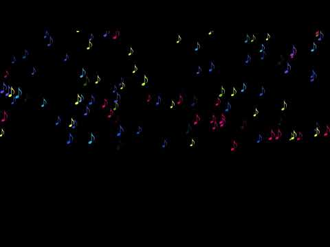 Background videos: colorful musical notes