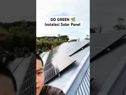 Program GO GREEN, Instalasi Solar Panel