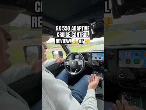 How well does the adaptive cruise control work in the new LEXUS GX 550? #lexus #offroad #
