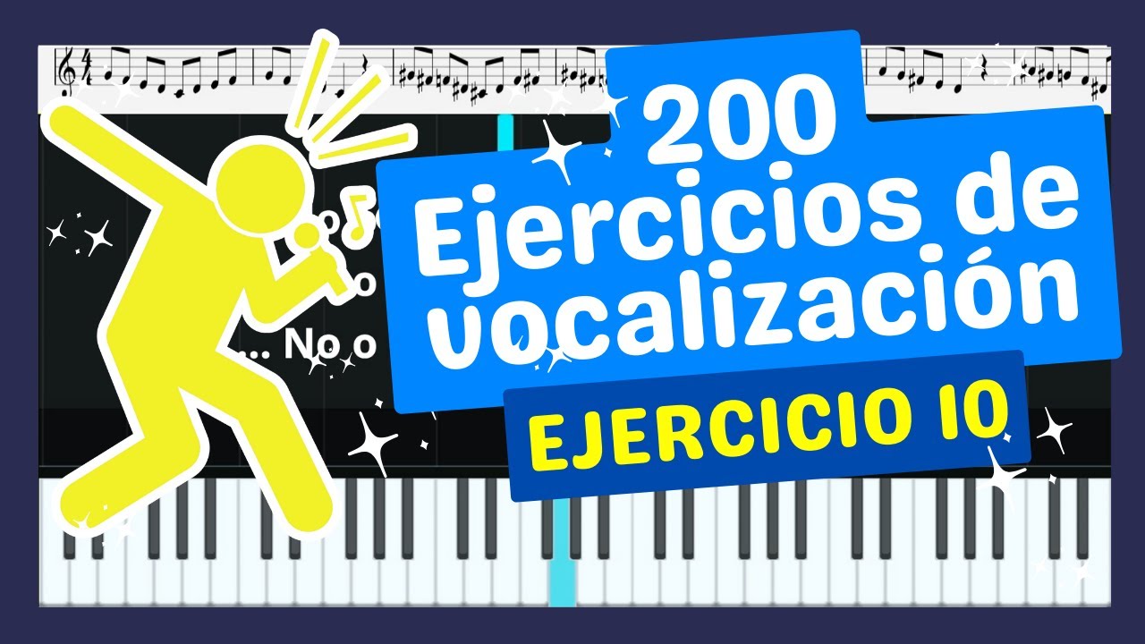 🎵 200 EJERCICIOS DE VOCALIZACIÓN | Ejercicio 10 | Descargar PDF 🎤