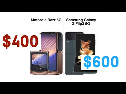 $400 Motorola Razr 5G 2 vs $600 Samsung Z Flip3