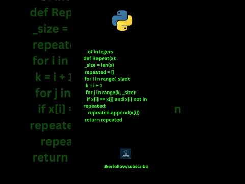 Python | Program to print duplicates from a list of integer Method 2: Using a single for loop
