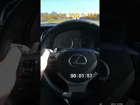 The Lexus RC 350 0-100 - POV Launch! #lexus #rc #350 #cardriving #car #0to100acceleration #launch