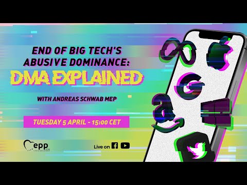 LIVE - End of Big Tech's abusive dominance: DMA explained