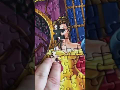 The last piece|oddly satisfying|disney|#puzzle #jigsawpuzzle #shorts #disney #jigsaw #puzzles #belle