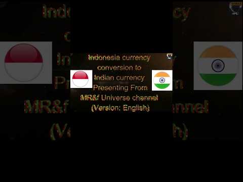 Indonesia currency conversion to Indian currency#Shorts #shortsfeed,Visit@mrfuchannelformain video