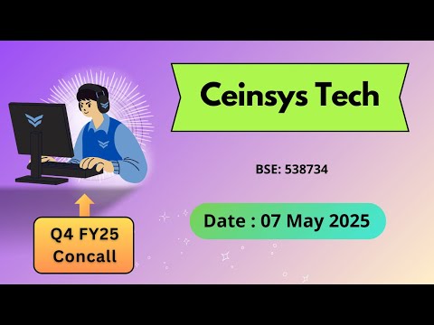 Ceinsys Tech Q4FY25 Concall | Earnings Conference Call Q4 Results 2025 Latest Share News