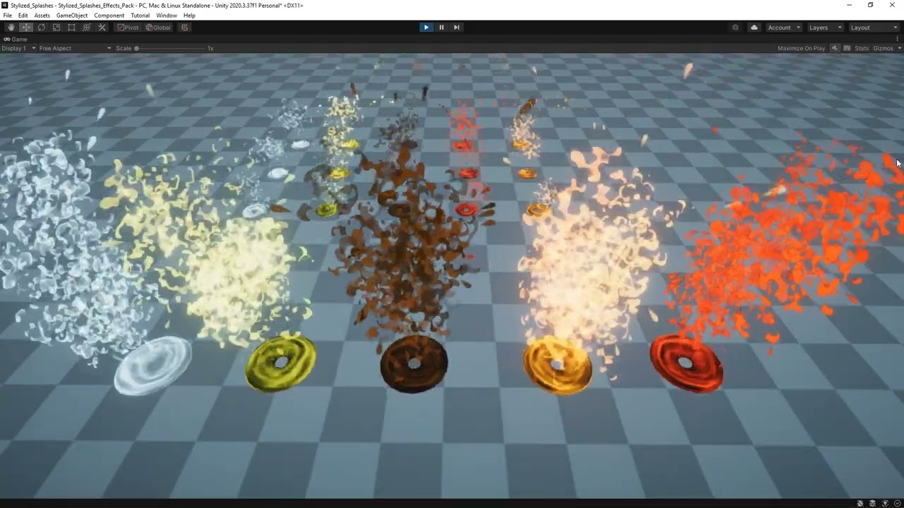 Stylized Splashes Effects Pack (Unity)