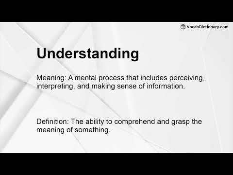 Understanding Meaning