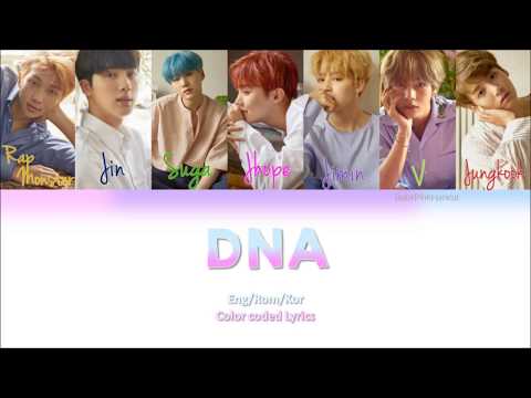 BTS (방탄소년단) - DNA Color Coded lyrics 가사 歌詞 [HAN/ROM/ENG]