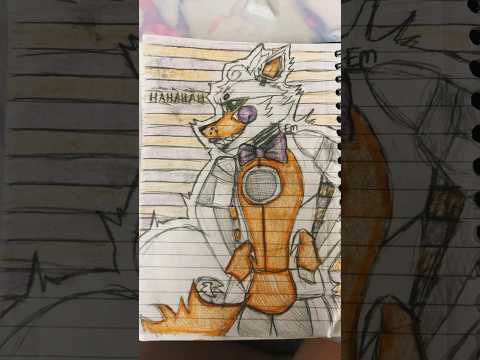 LOLBIT!! 🧡💜 || #sisterlocation #lolbit #fnaf #fanart #drawing || 💜🧡