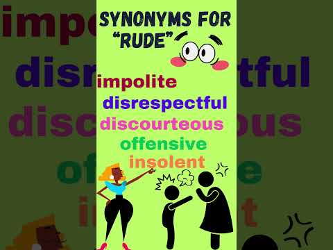 Synonyms for “Rude” #shorts #shortsfeed