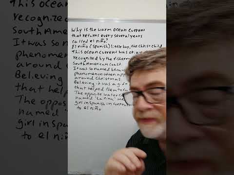 Why is the Warm Water Current Called El Nino? - Word Origin - English Tutor Nick P
