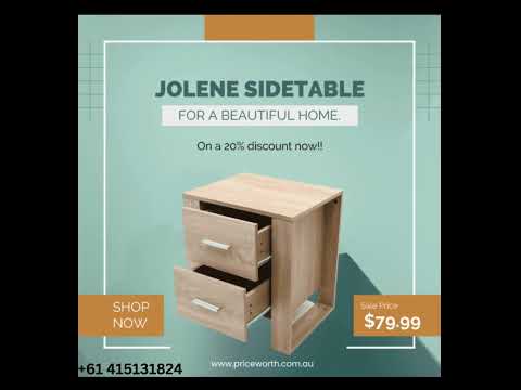 2 DRAWERS BEDSIDE TABLE - ON SALE!! BUY NOW!!! $79.99 only