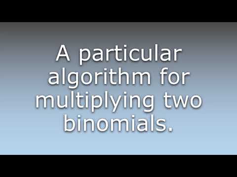 What does FOIL mean?