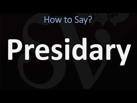 How to Pronounce Presidary? (CORRECTLY)
