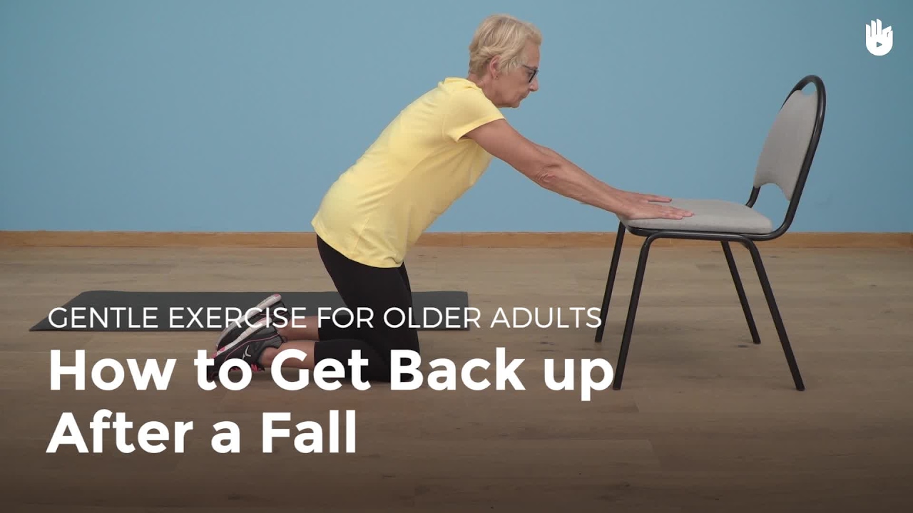 How to Get Back Up After a Fall - Gentle Exercise for Older Adults | Sikana