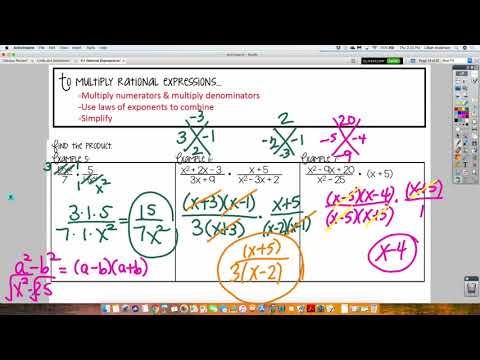 6-1 Rational Expression Operations