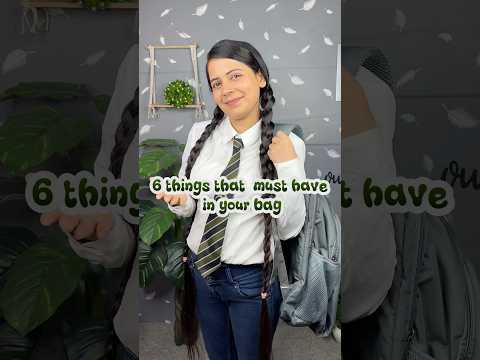6 things you carry to school bag | What should be there in your school bag #thesoni #haircare #teen