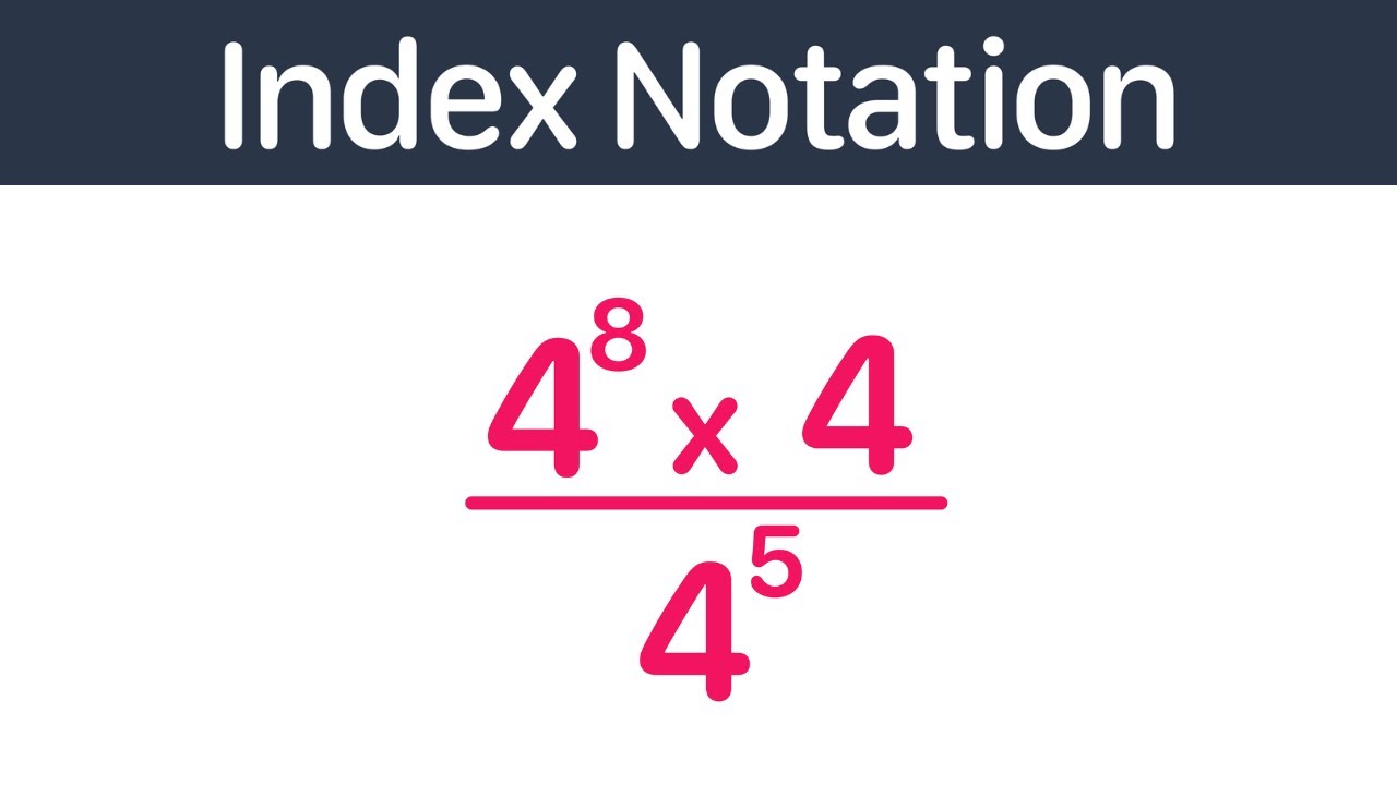 Index Notation | GCSE Maths