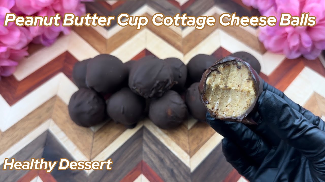 Peanut Butter Cup Cottage Cheese Balls | Healthy Peanut Butter Truffles | Sugar-Free, Low Carb