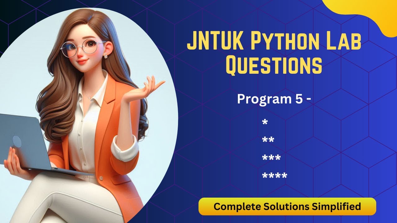 Python Program to Print a Triangle |User-Specified Height|Program-5|JNTUK R19|python3|for beginnners