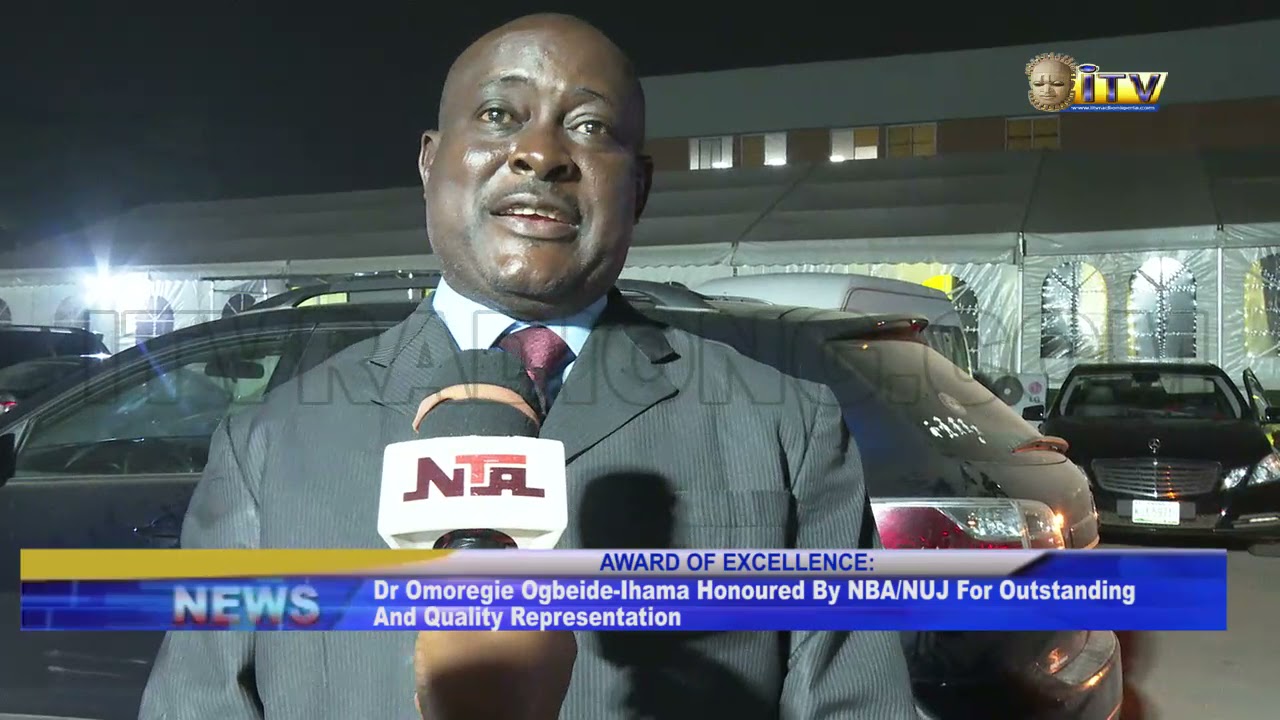 Dr. Ogbeide-Ihama honoured by NBA/NUJ for outstanding and quality representation