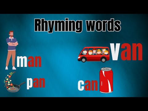 Rhyming words, Rhyming Words for Kids | Learn Rhyming Words for Kindergarten | English Rhyming Words