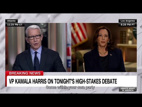 CNN's Anderson Cooper challenges Kamala Harris on Biden's debate performance