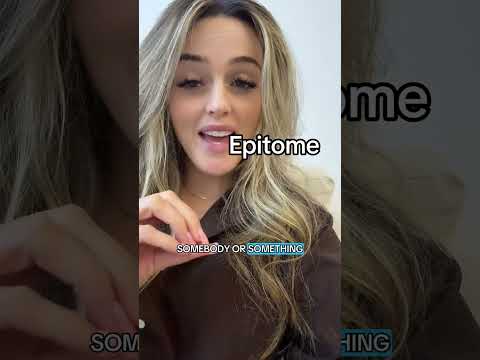 Correct pronunciation of words to improve vocabulary #Epitome #meaning #pronouncing