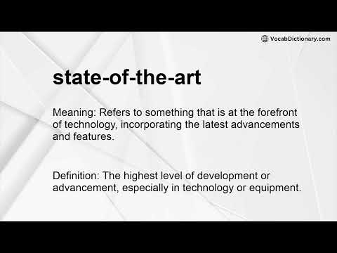 state-of-the-art Meaning