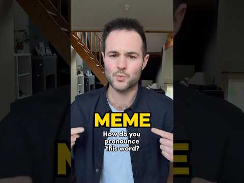 How do you pronounce MEME in English? #learnenglish #englishvocabulary #englishpronunciation
