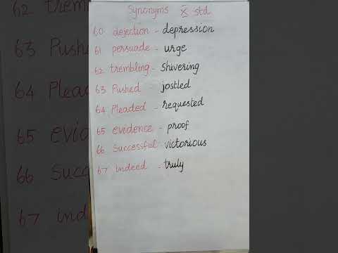 synonyms - 10th part 5 lightning english ⚡