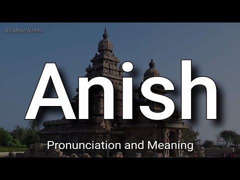 Anish - Pronunciation and Meaning