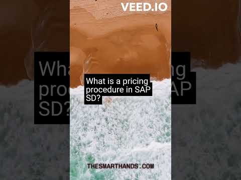#9 What is a pricing procedure in SAP SD?